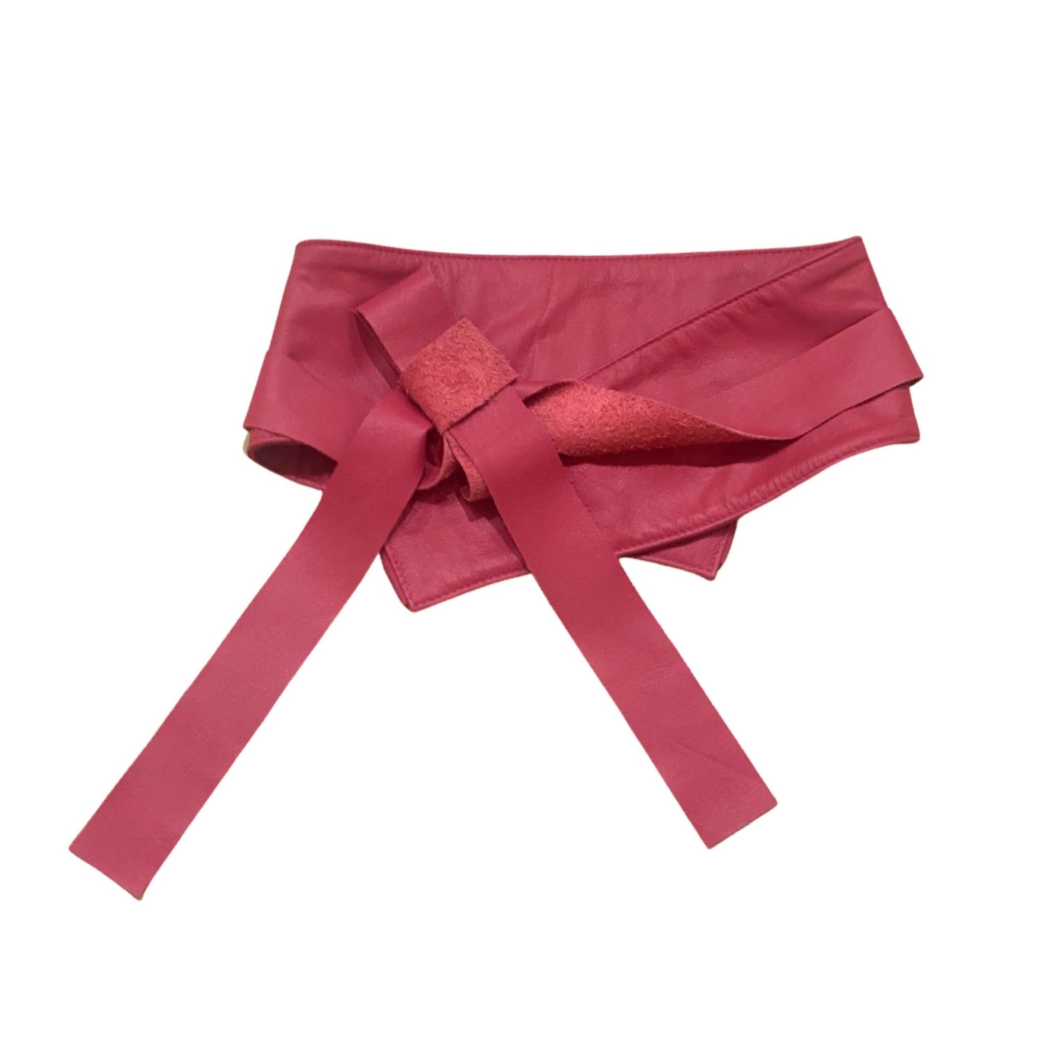 Pink Leather Obi – Tiffany Treloar